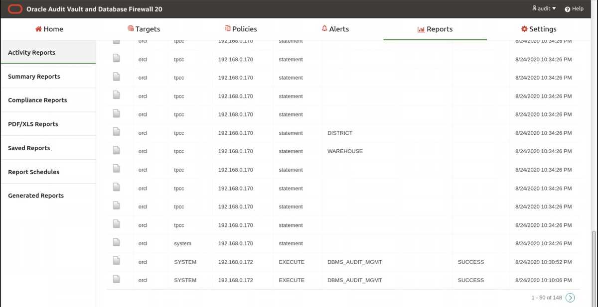 Oracle Audit Vault and Database Firewall - Technical blog